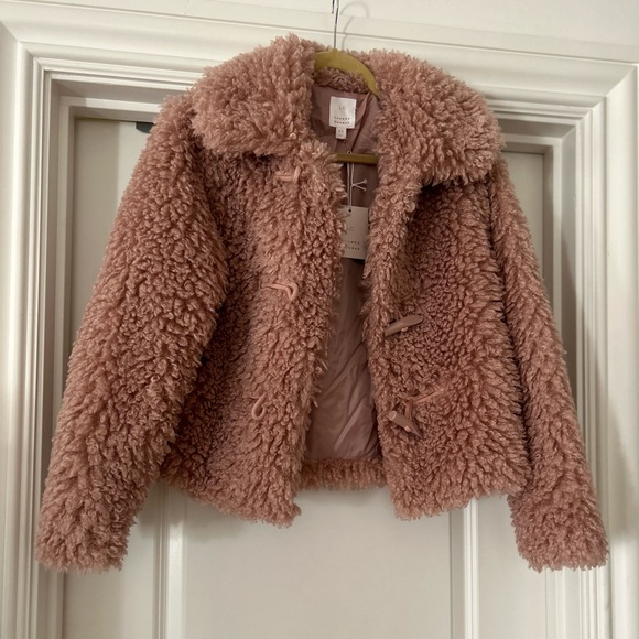 LC Lauren Conrad | Jackets & Coats | Lauren Conrad Soft Mauve Crop Faux Fur Coat | Poshmark
